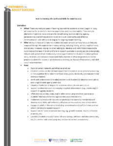 How to Develop Life and Social Skills for Adult Success - Pathways to ...